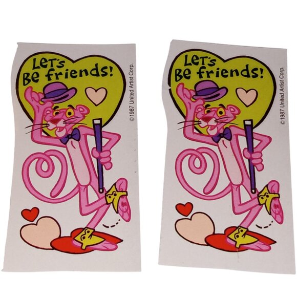 Holiday | 1 For 10 2 Vintage Pink Panther Valentines Day Cards 1987 ...